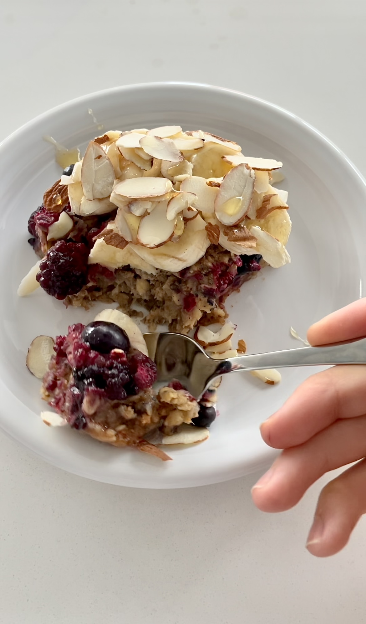 Oven Baked Berry Oatmeal - Dang That's Sweet