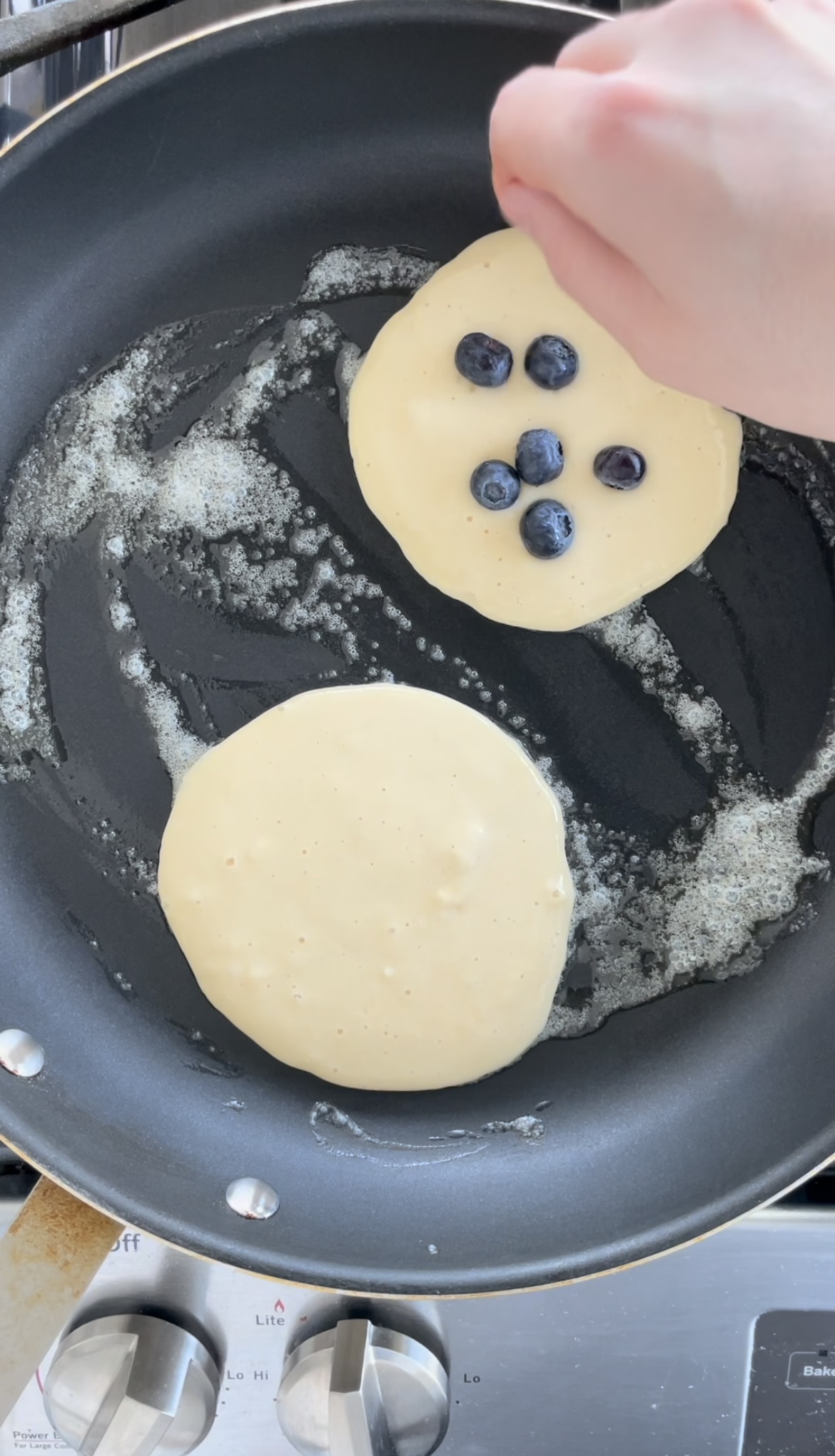 Fluffy Homemade Blueberry Pancakes - Dang That's Sweet