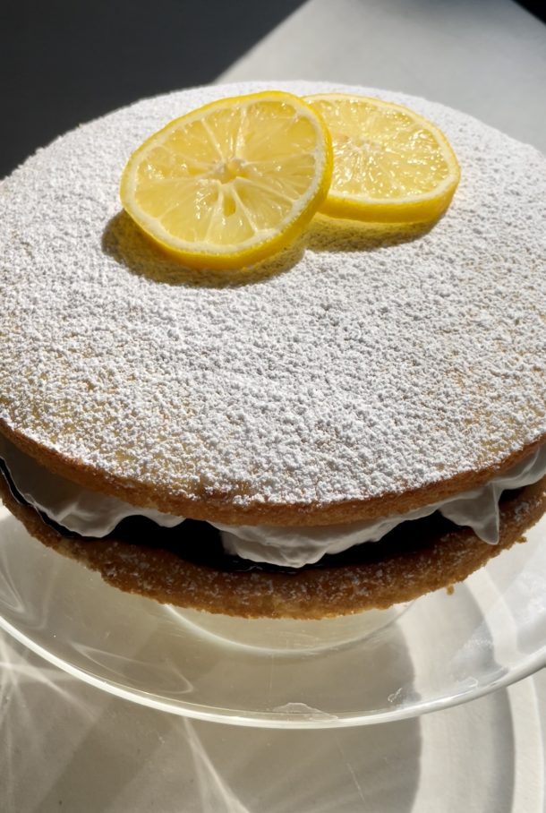 Lemon Victoria Sponge Cake - Dang That's Sweet