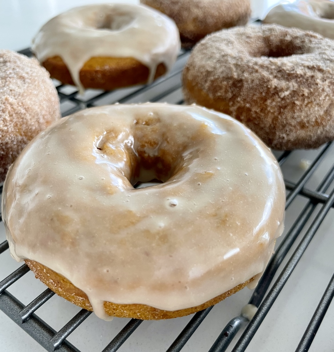 Pumpkin Spice Donuts - Dang That's Sweet