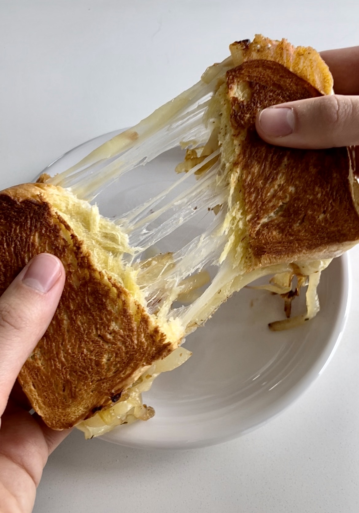 Cheese And Onion Toasties - Dang That's Sweet
