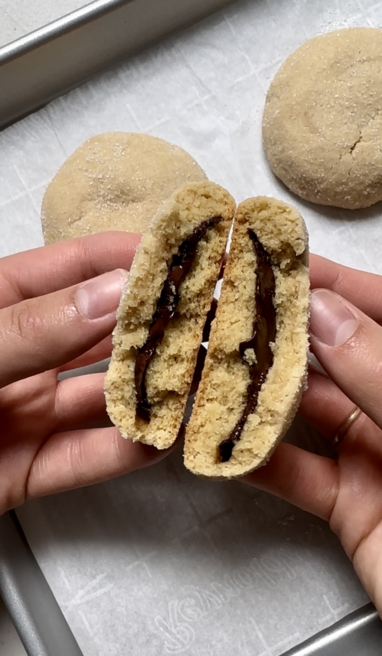 Chocolate Filled Cookies - Dang That's Sweet