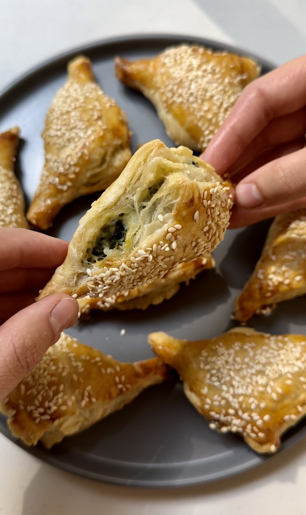 Spinach And Feta Turnovers - Dang That's Sweet