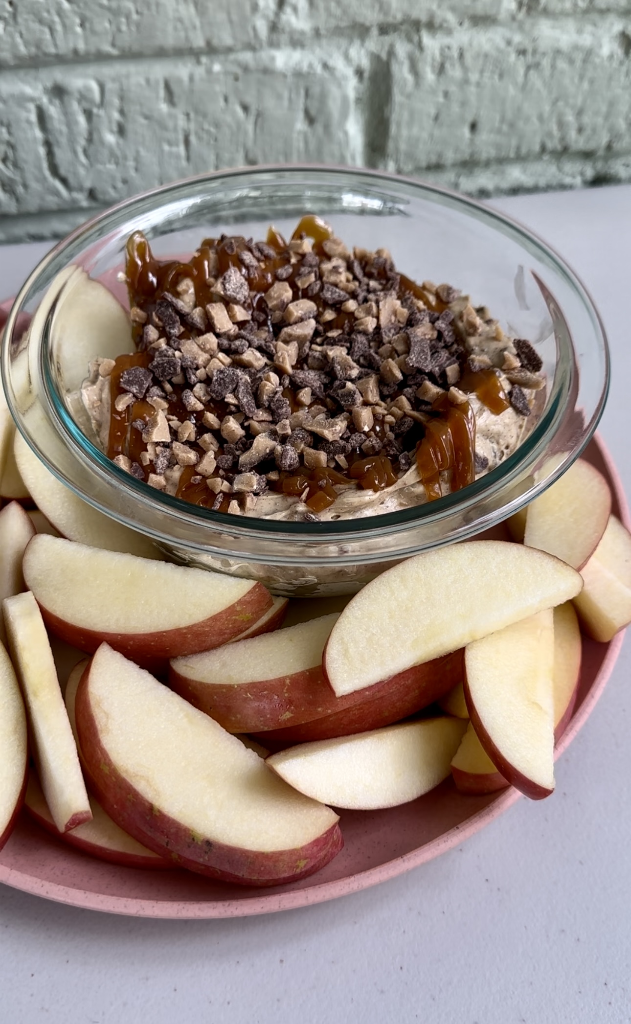 Caramel Apple Toffee Dip - Dang That's Sweet