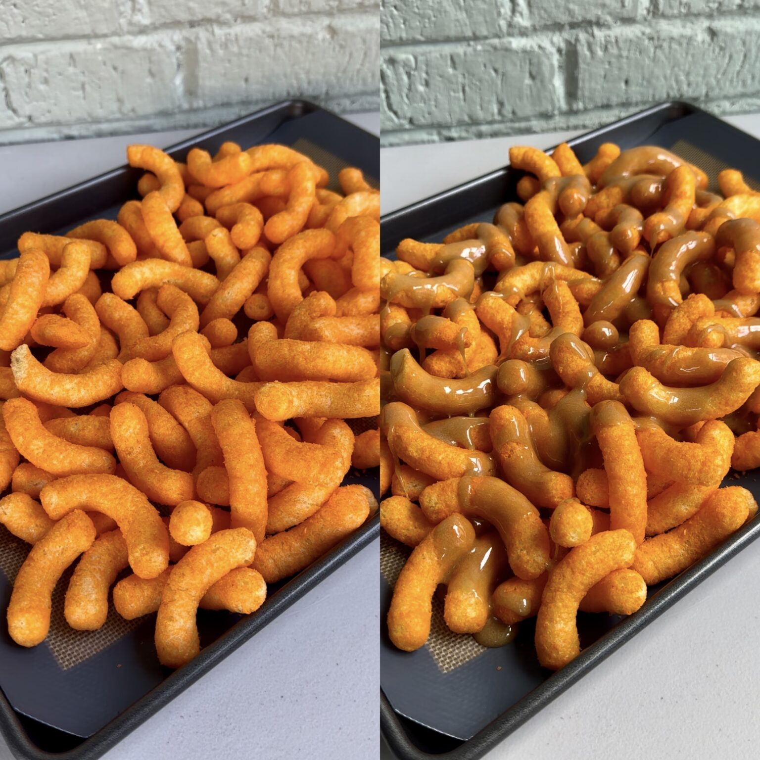 Caramel Candied Cheetos - Dang That's Sweet