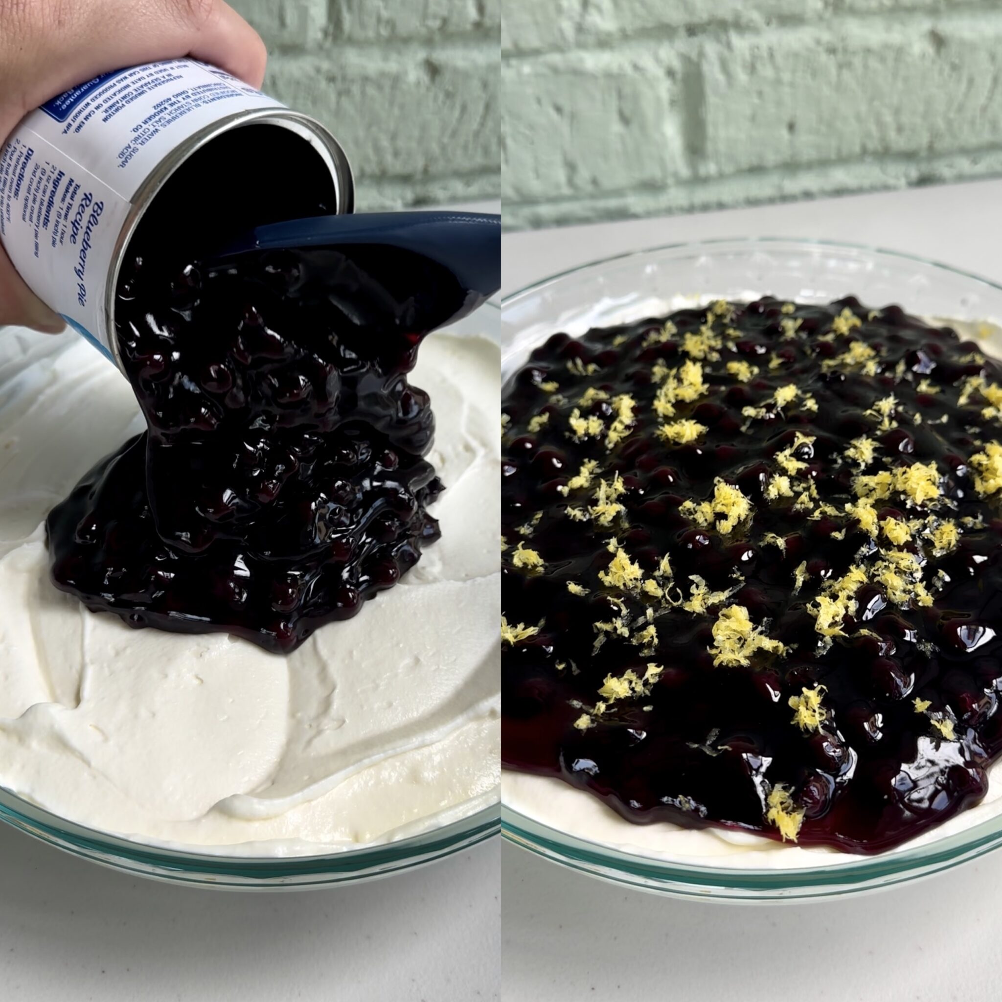 Lemon Blueberry Cheesecake Dip - Dang That's Sweet