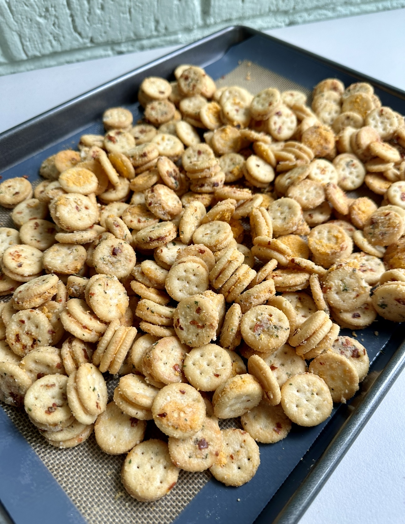 Cheesy Ranch Ritz Bits - Dang That's Sweet