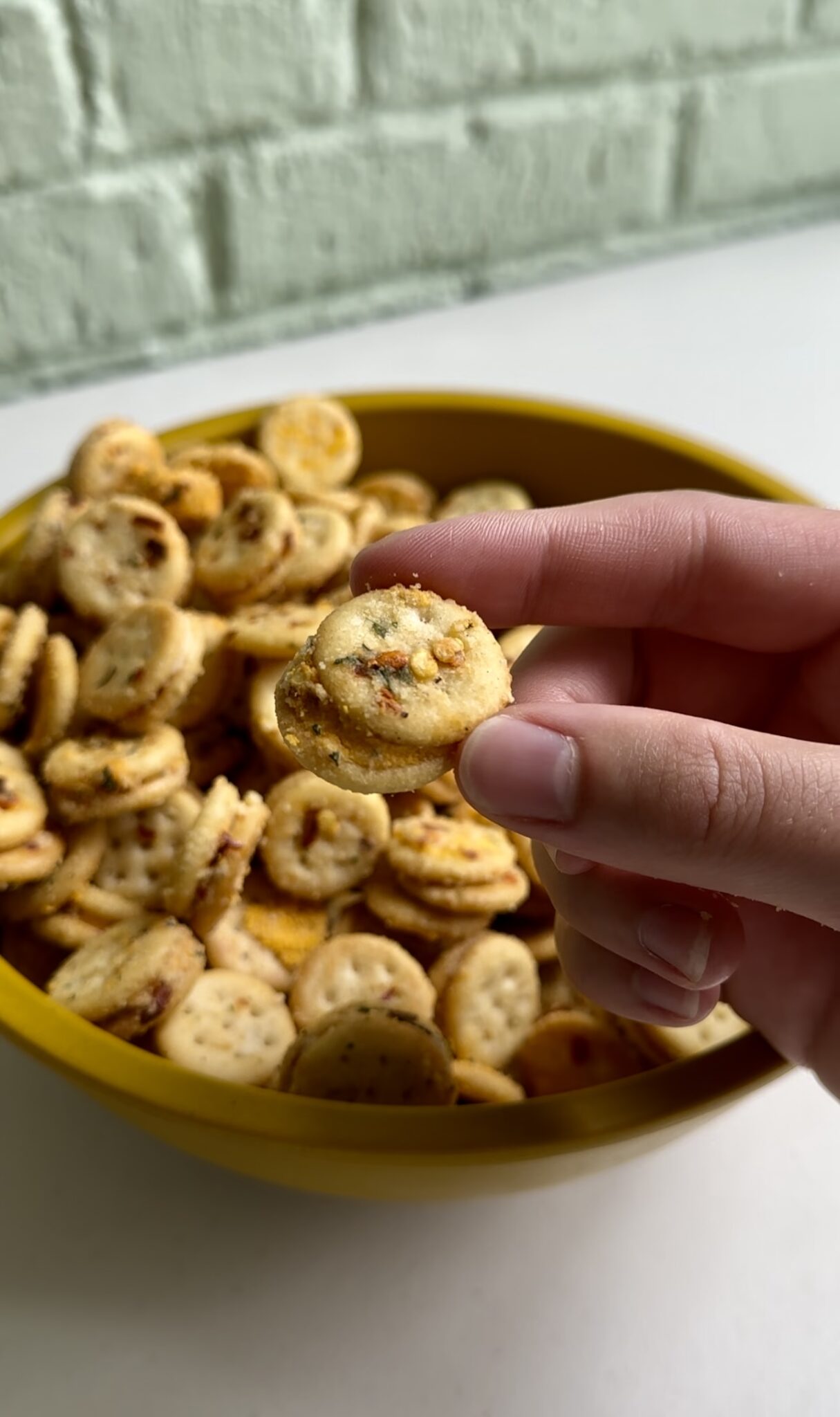 Cheesy Ranch Ritz Bits - Dang That's Sweet