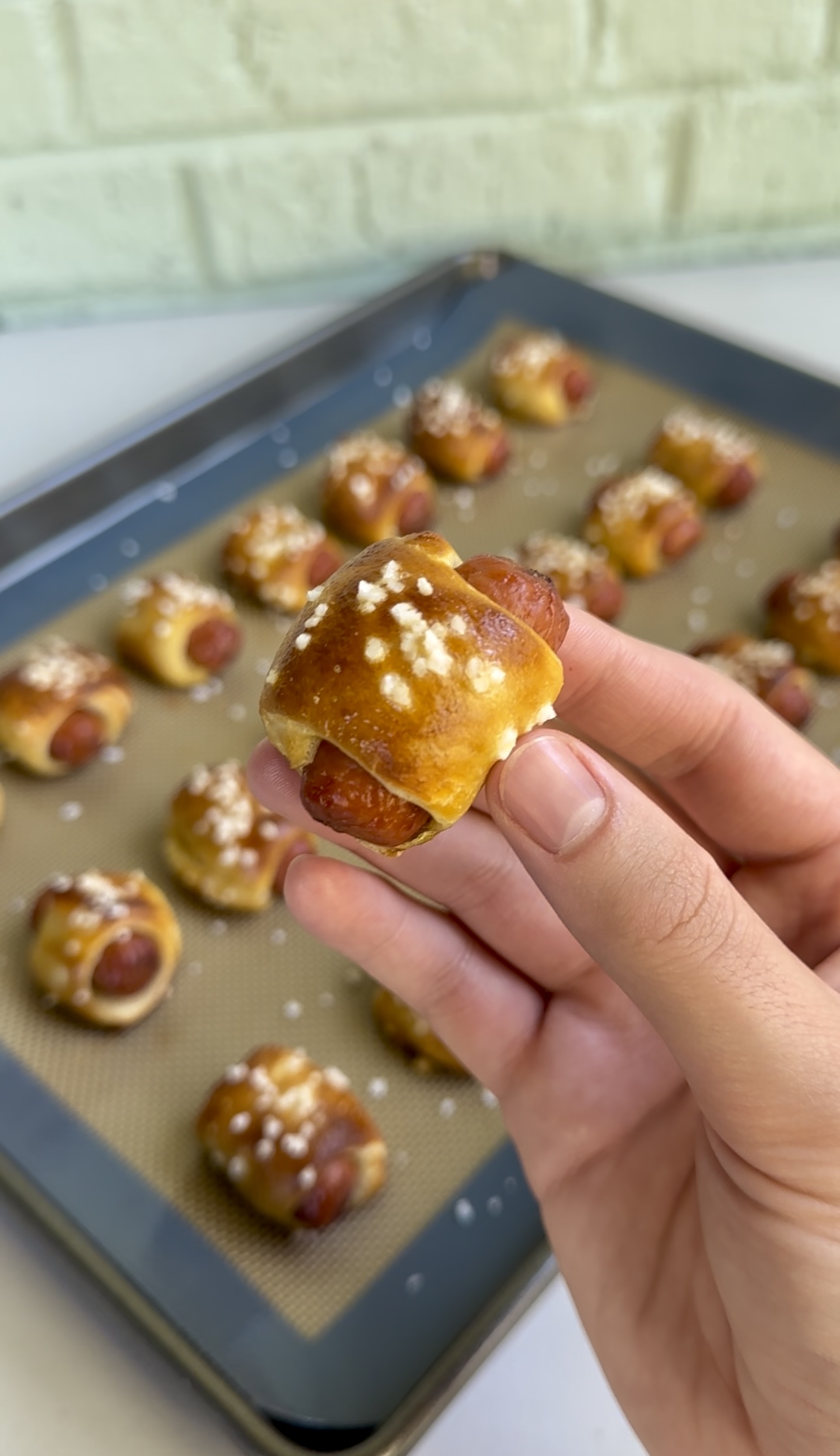 Pretzel Pigs in a Blanket - Dang That's Sweet