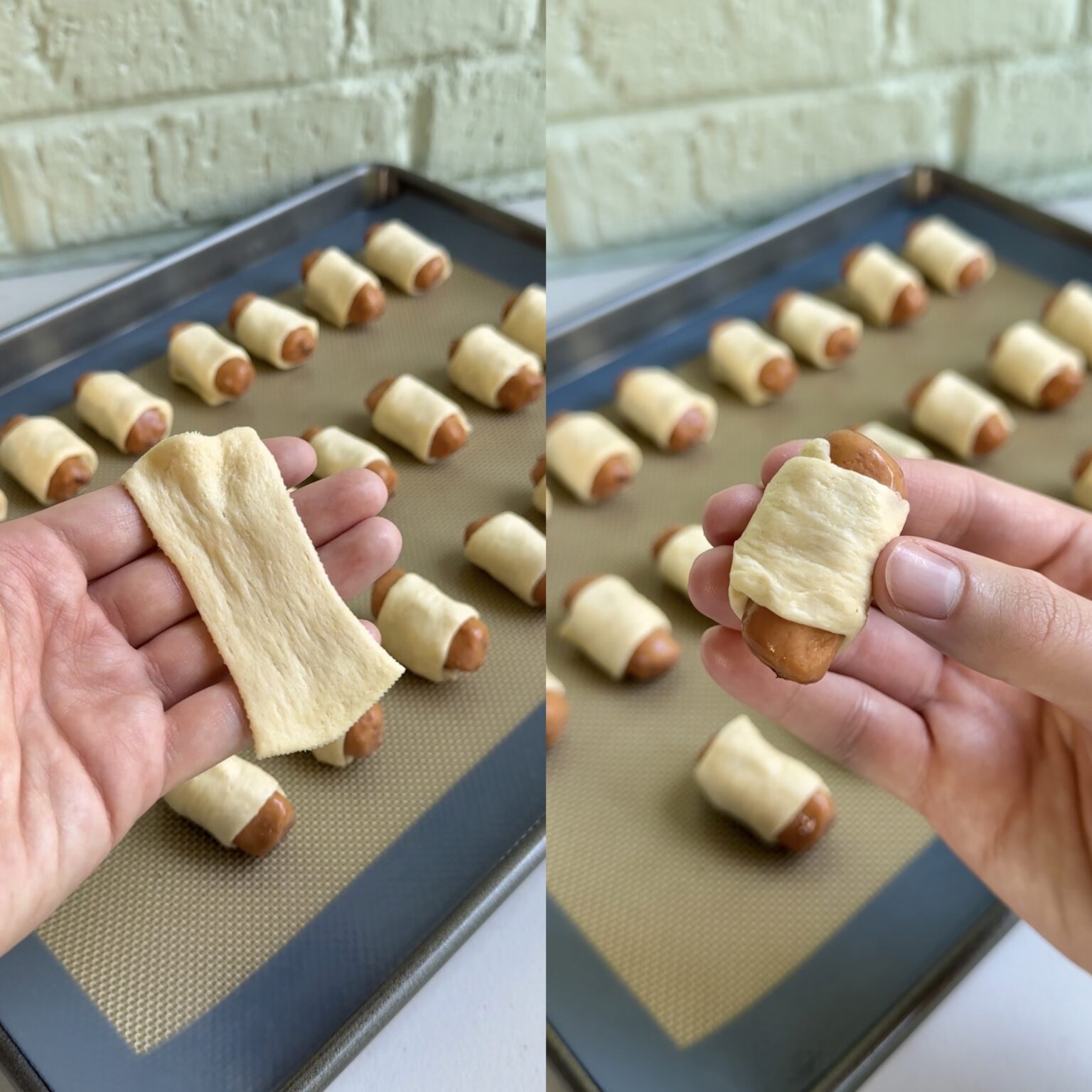 Pretzel Pigs in a Blanket - Dang That's Sweet