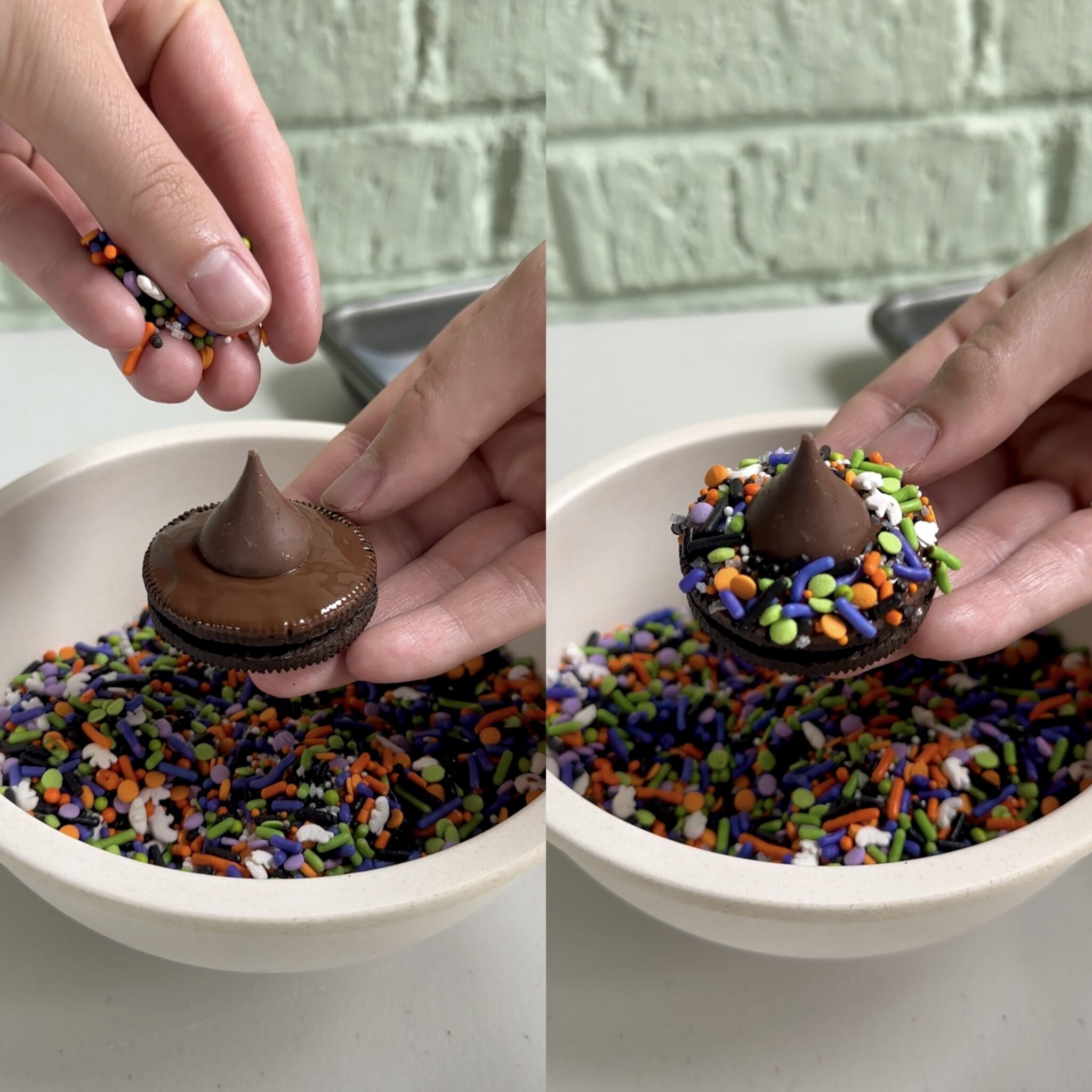 Oreo Witch Hat Cookies - Dang That's Sweet