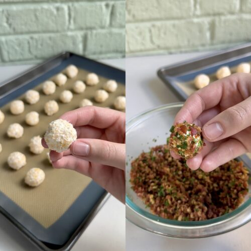 Mini Cheese Ball Bites - Dang That's Sweet