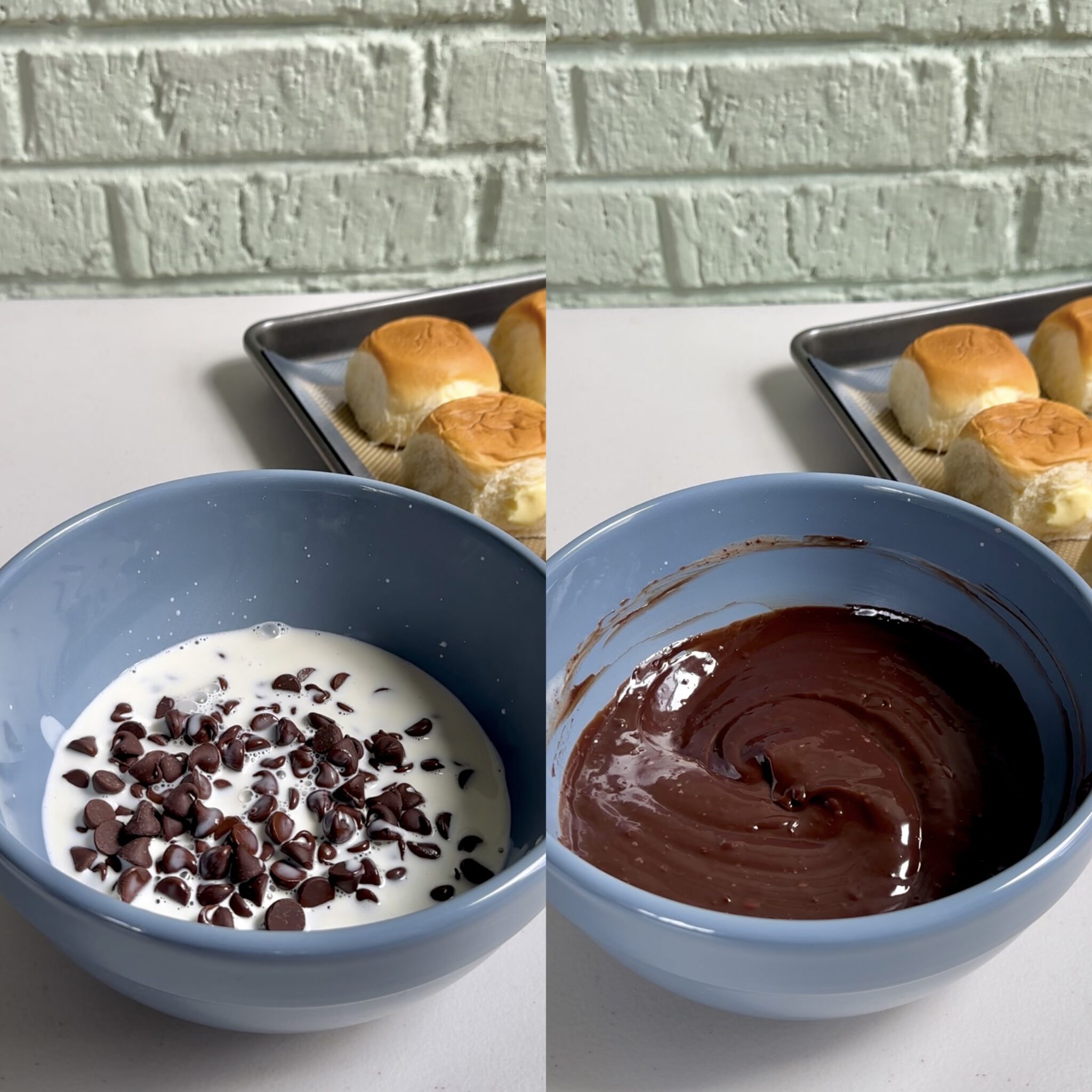 Boston Cream Hawaiian Rolls - Dang That's Sweet