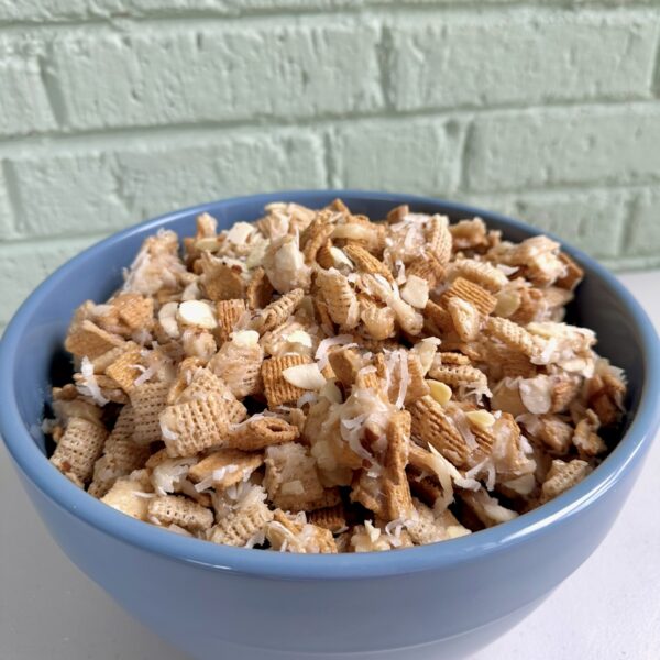 Gooey Coconut Almond Chex Mix - Dang That's Sweet