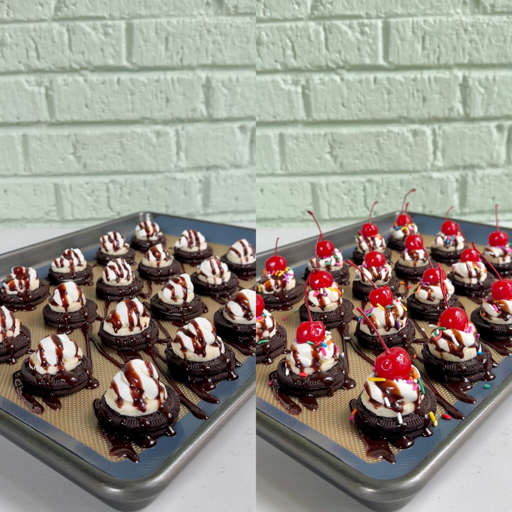 Banana Split Oreos - Dang That's Sweet