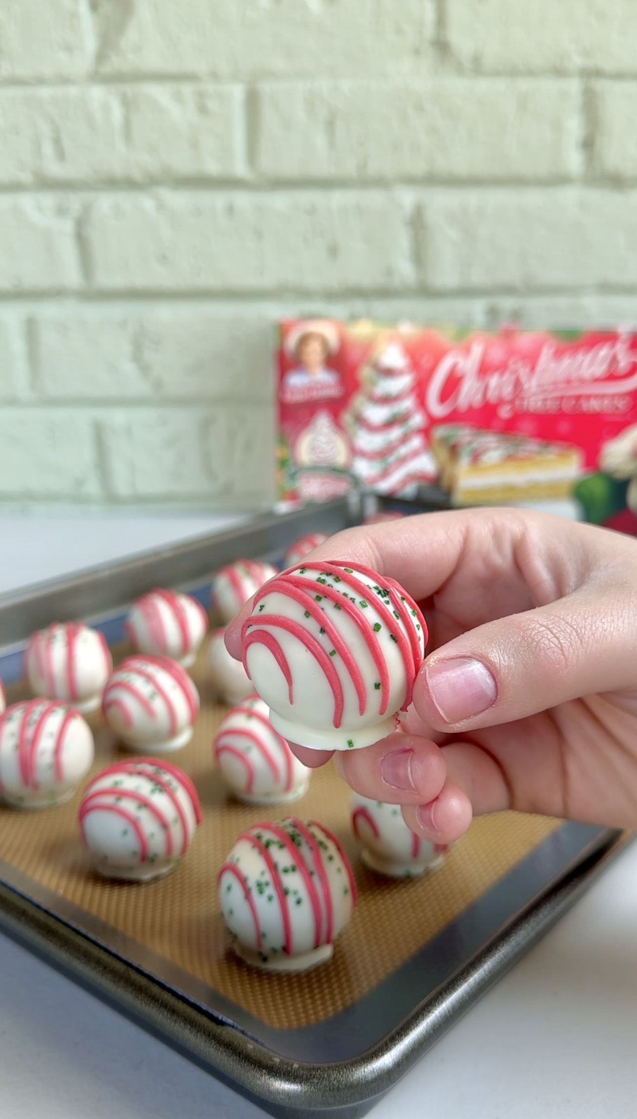 Little Debbie Christmas Tree Cake Truffles - Dang That's Sweet