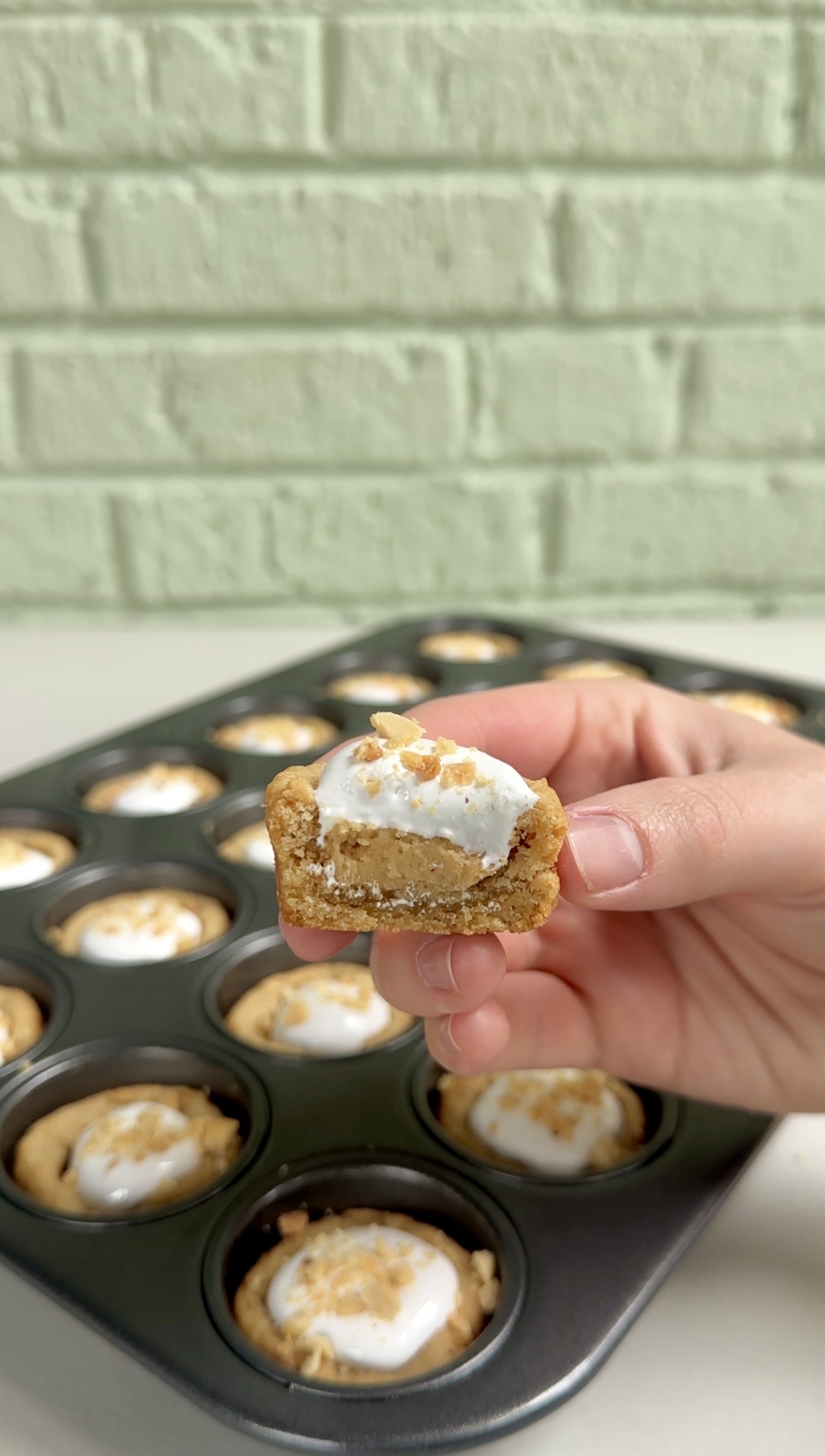 Fluffernutter Cookie Cups - Dang That's Sweet